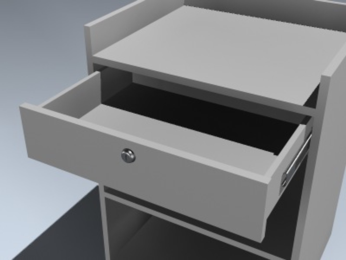 retail checkout stand 3d model