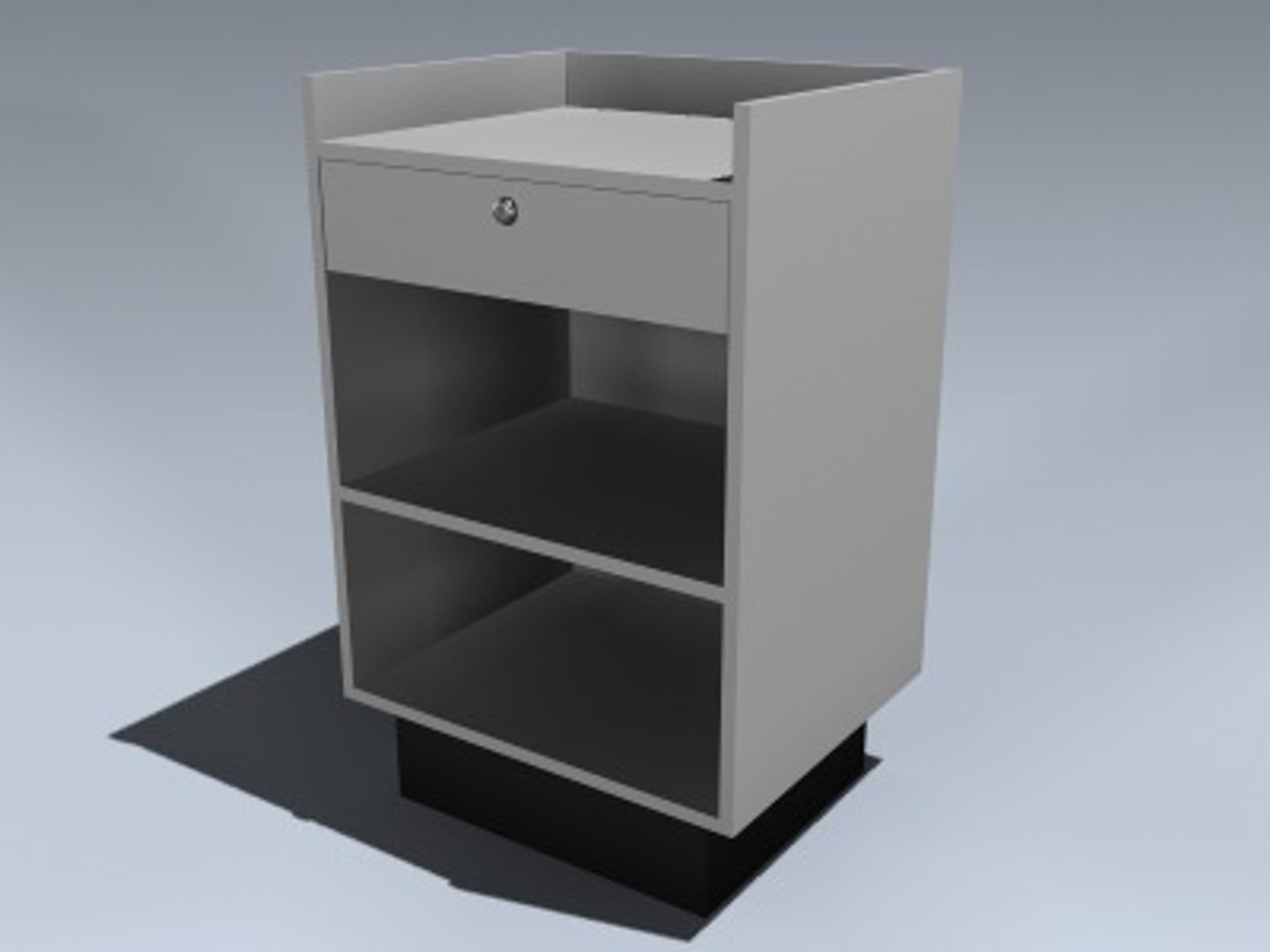 retail checkout stand 3d model