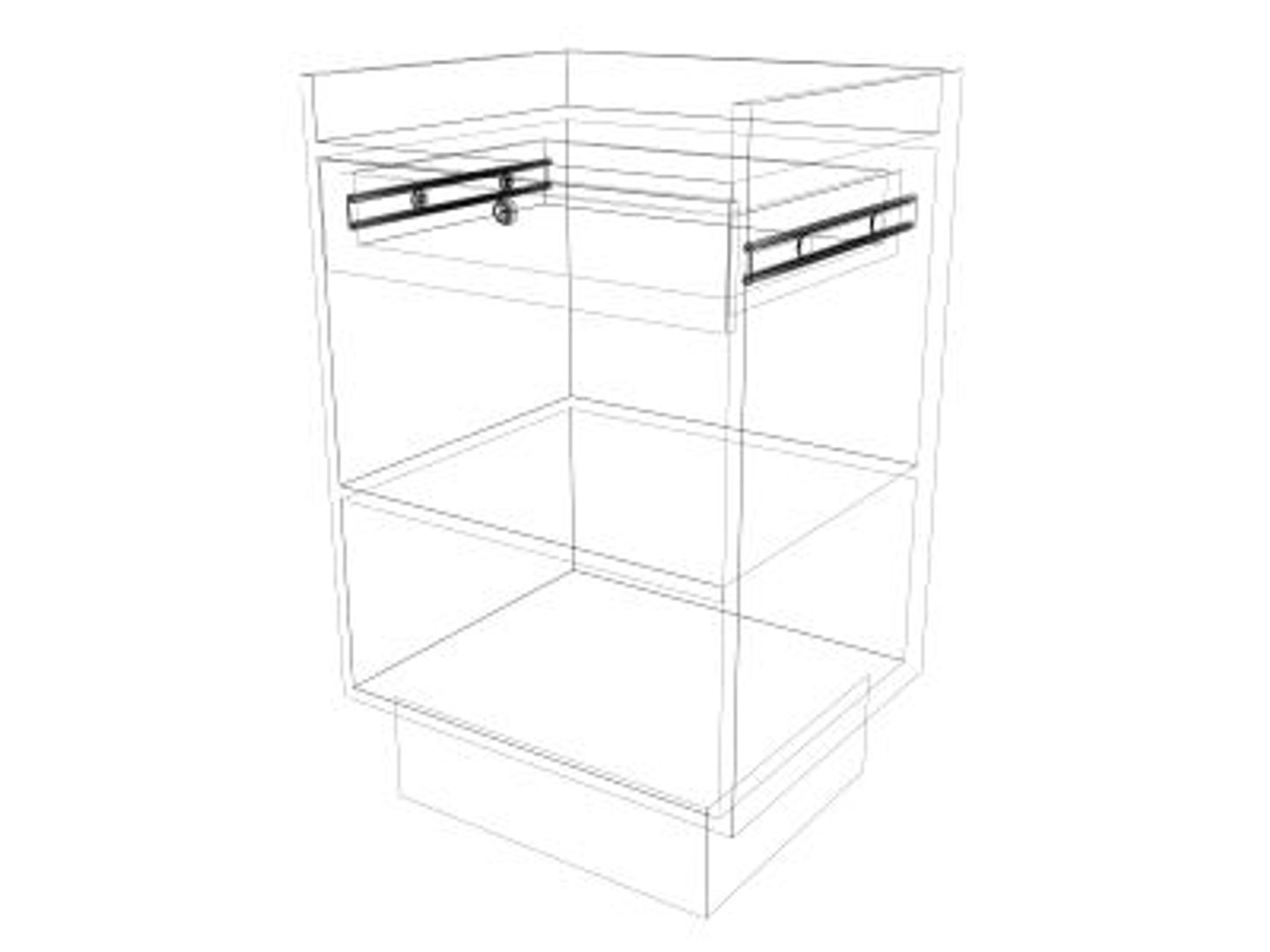 retail checkout stand 3d model