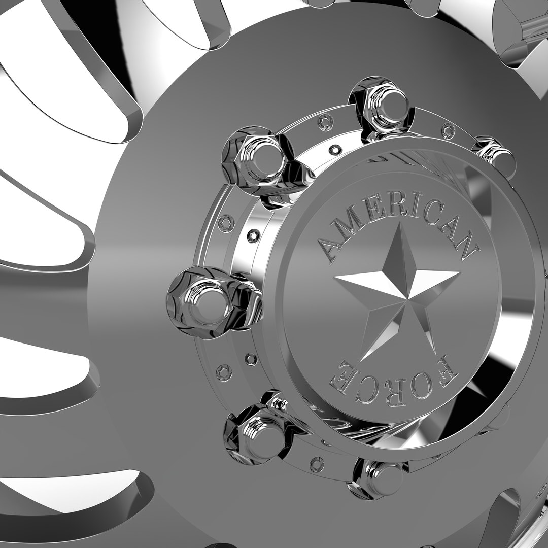 3D AMERICAN FORCE DB06 WAVE DBO1 WHEEL RIM - TurboSquid 2147647
