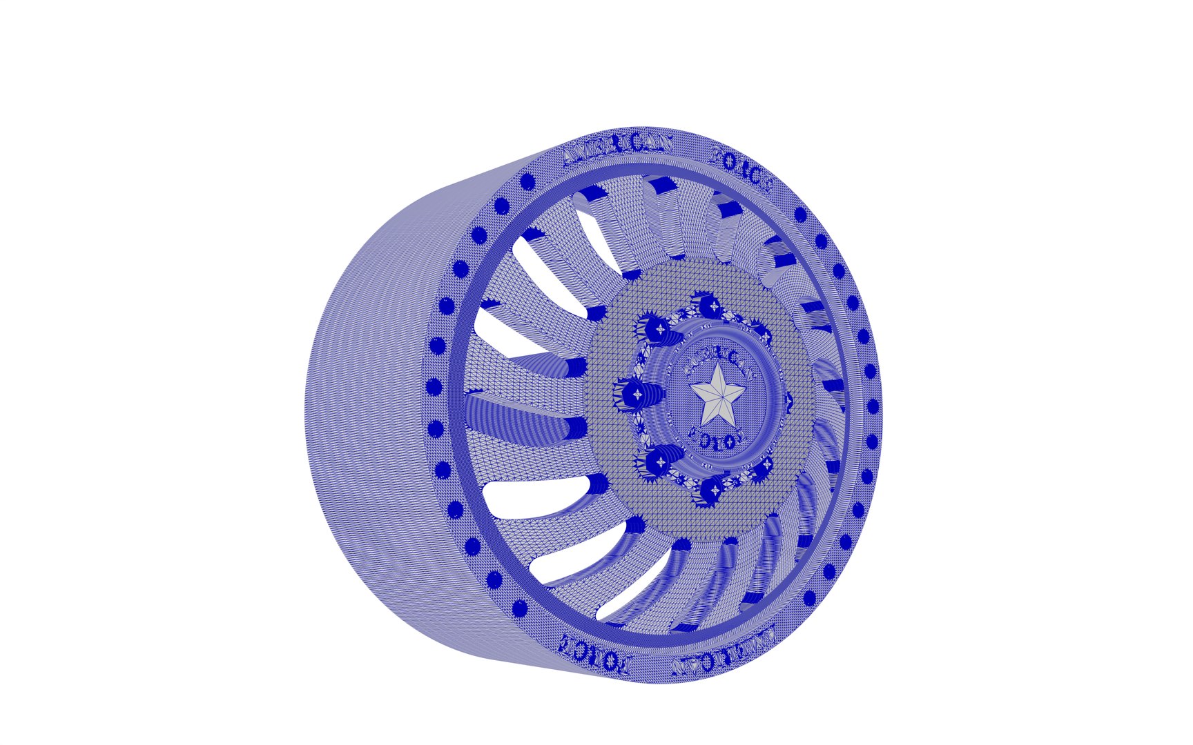 3D AMERICAN FORCE DB06 WAVE DBO1 WHEEL RIM - TurboSquid 2147647