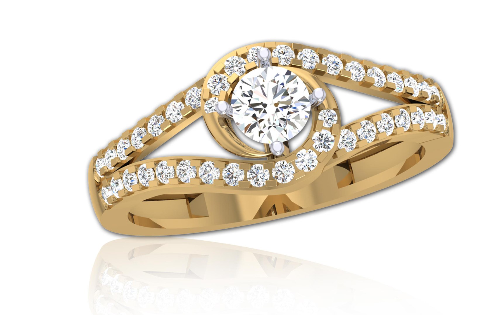 3D Solitaire Diamond Women Fashion Ring Valentine 3DM - TurboSquid 2180641