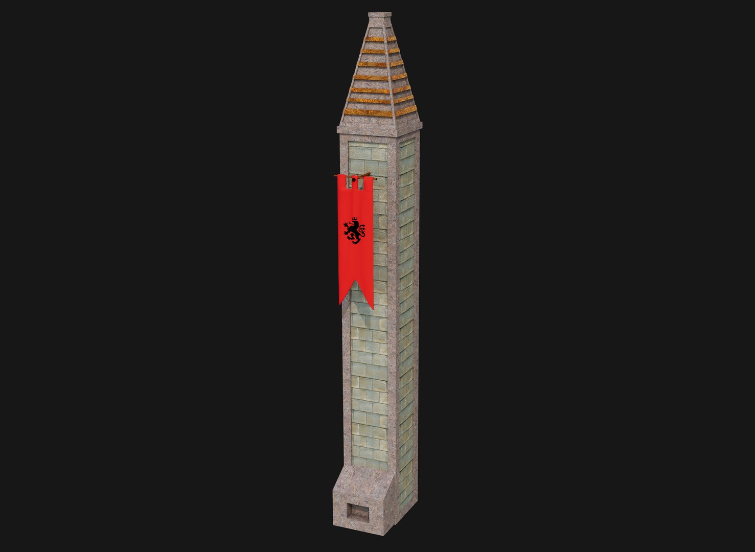 Free 3D Fantasy Ancient Column Flag Model - TurboSquid 1981369