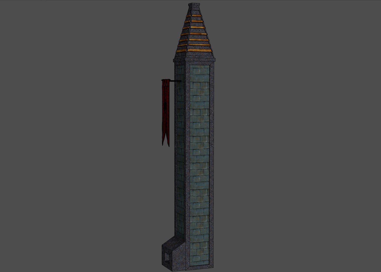 Free 3D Fantasy Ancient Column Flag Model - TurboSquid 1981369