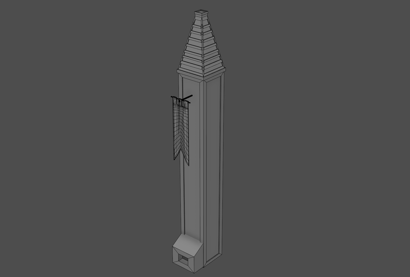 Free 3D Fantasy Ancient Column Flag model - TurboSquid 1981369