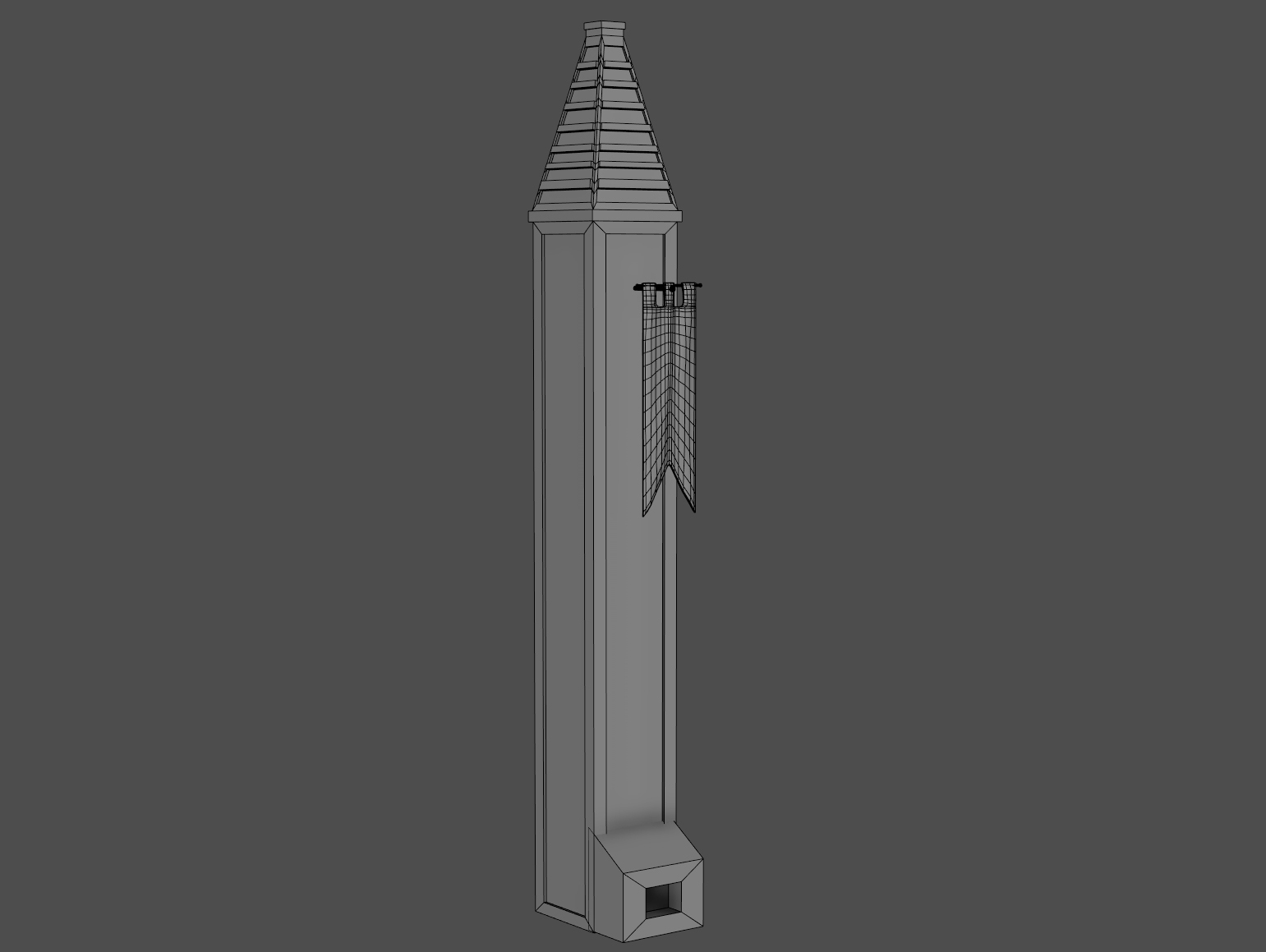 Free 3D Fantasy Ancient Column Flag model - TurboSquid 1981369