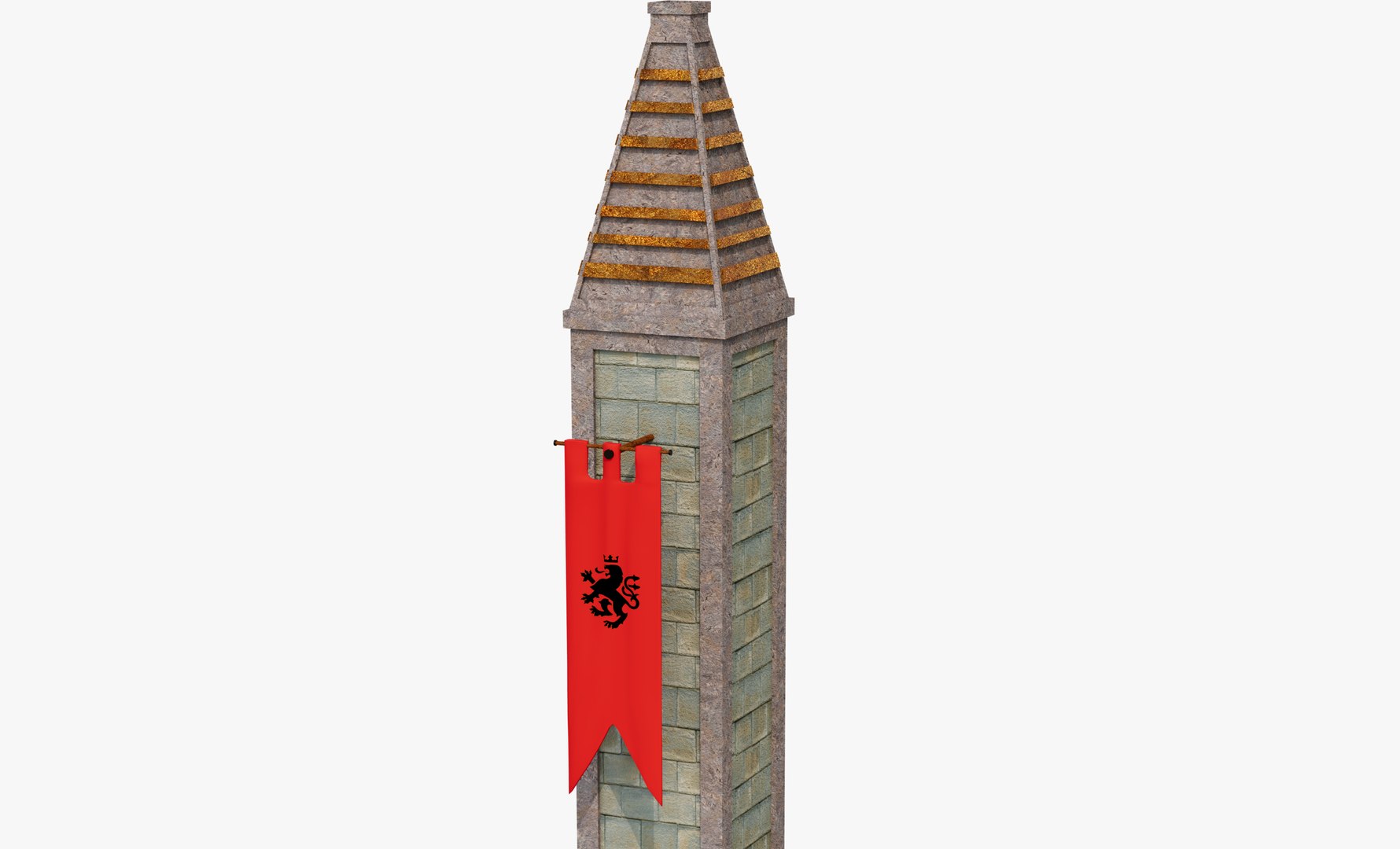 Free 3D Fantasy Ancient Column Flag Model - TurboSquid 1981369