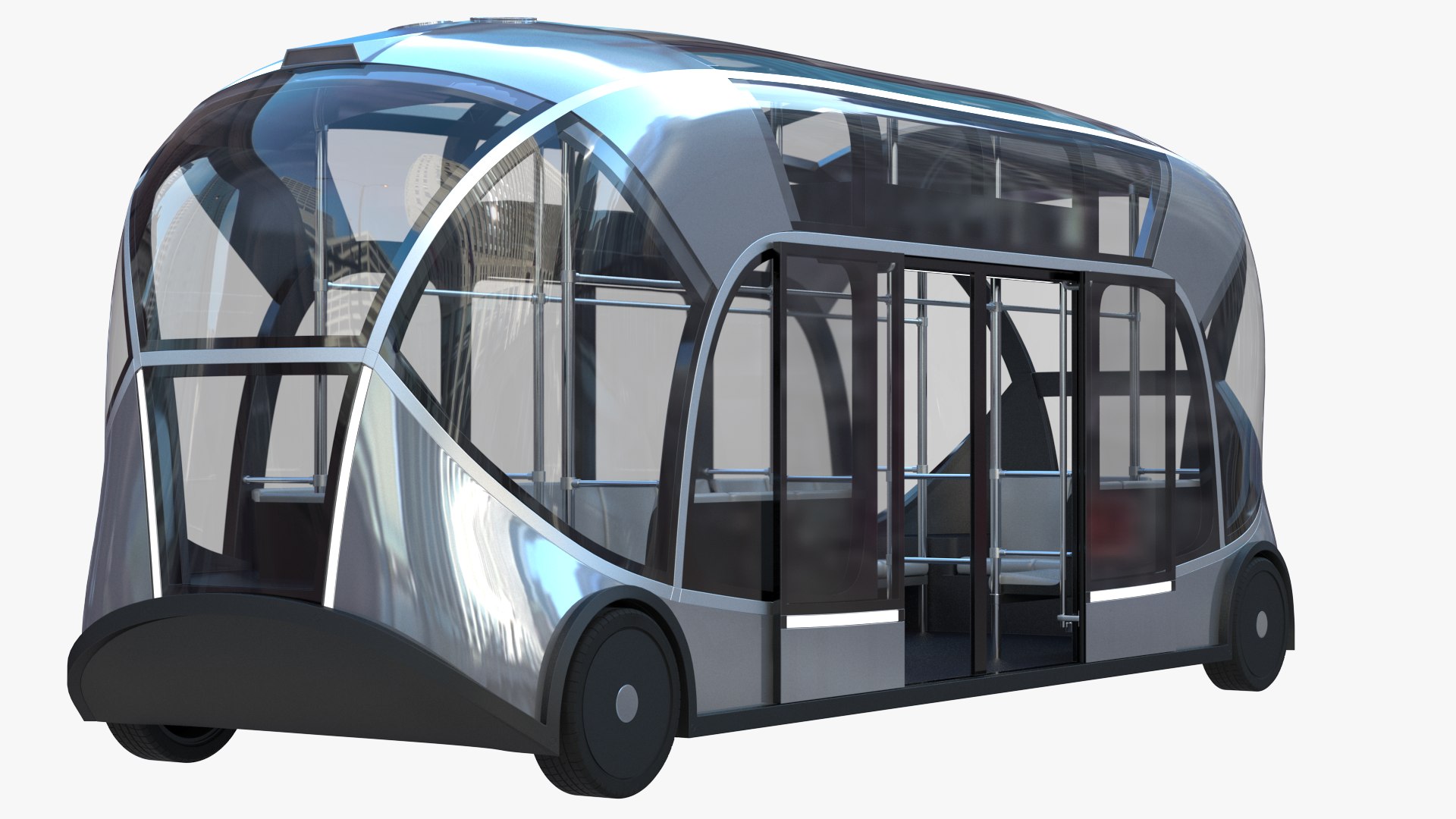 3D Self-driving City Bus Model - TurboSquid 2100335