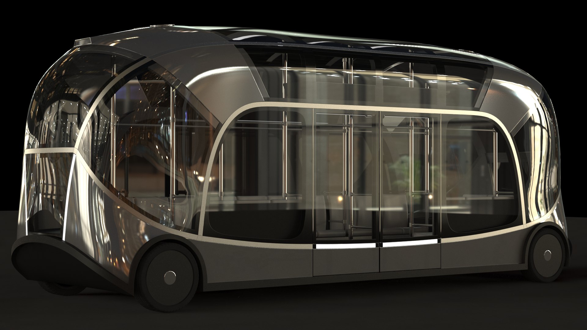 3D Self-driving City Bus Model - TurboSquid 2100335