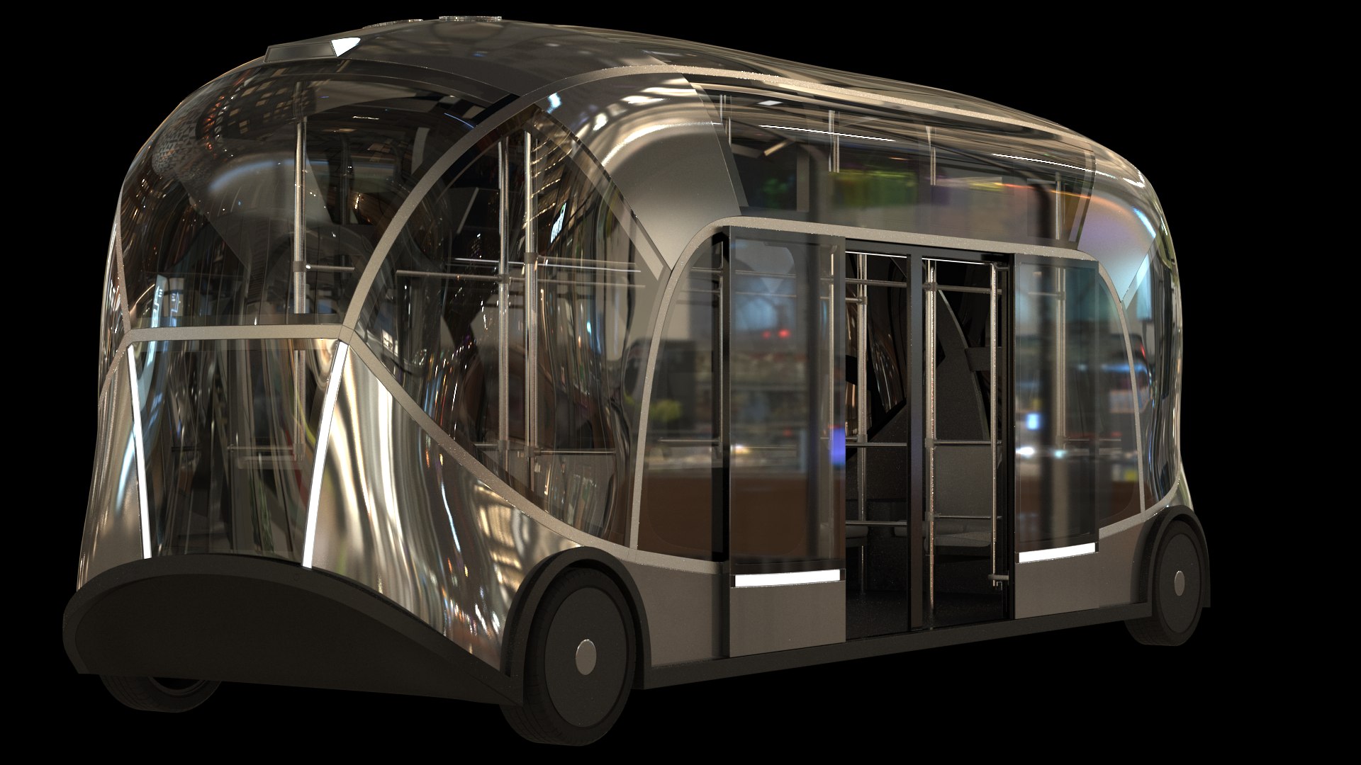 3D Self-driving City Bus Model - TurboSquid 2100335