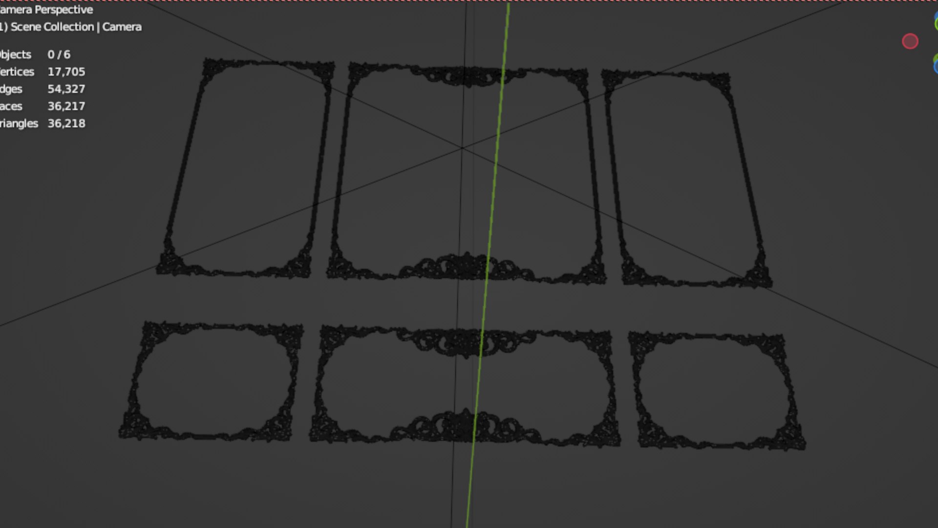 3D Plaster Decorative Frame 3d Mode 010 3D Model - TurboSquid 1876621