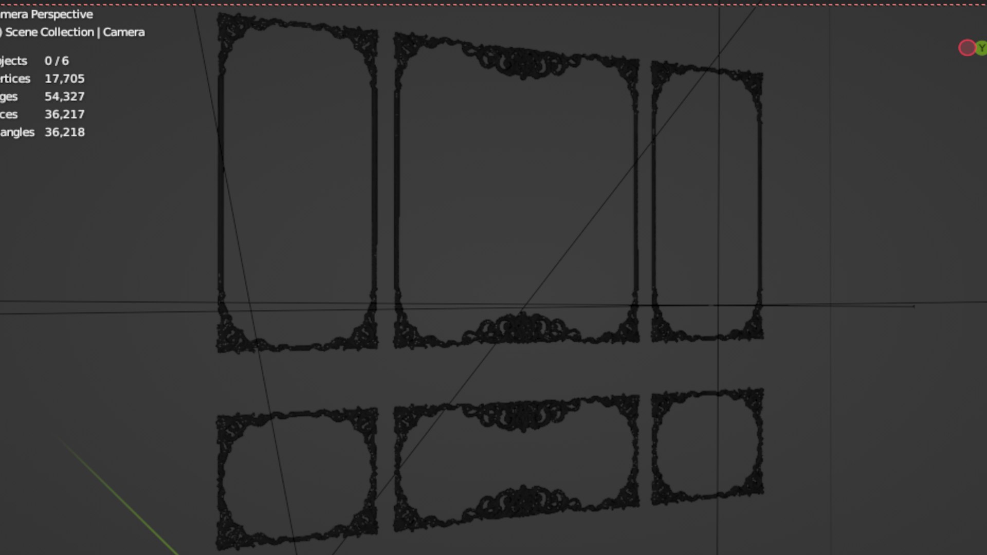 3D Plaster Decorative Frame 3d Mode 010 3D Model - TurboSquid 1876621