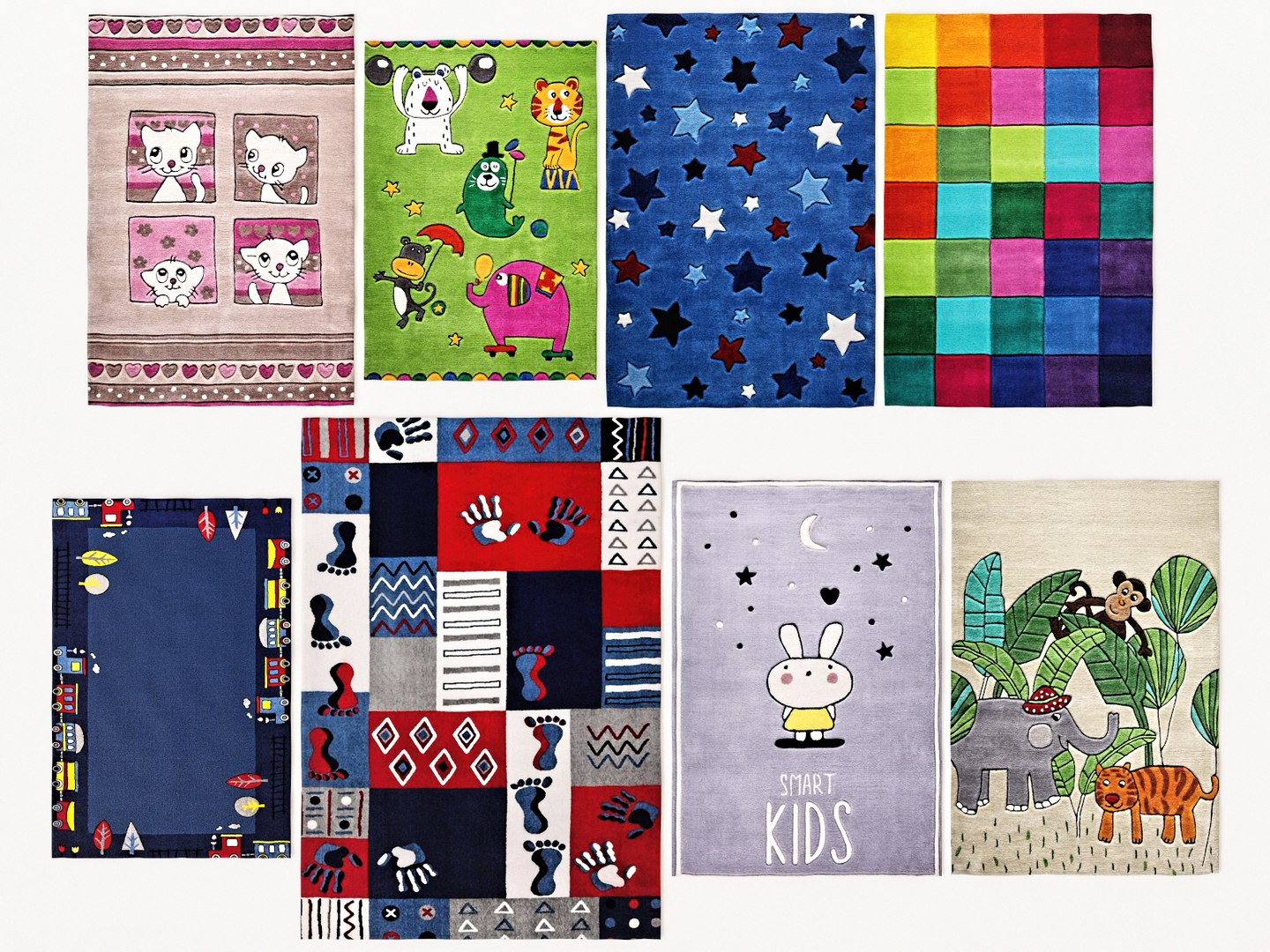 3D children rugs - TurboSquid 1221786