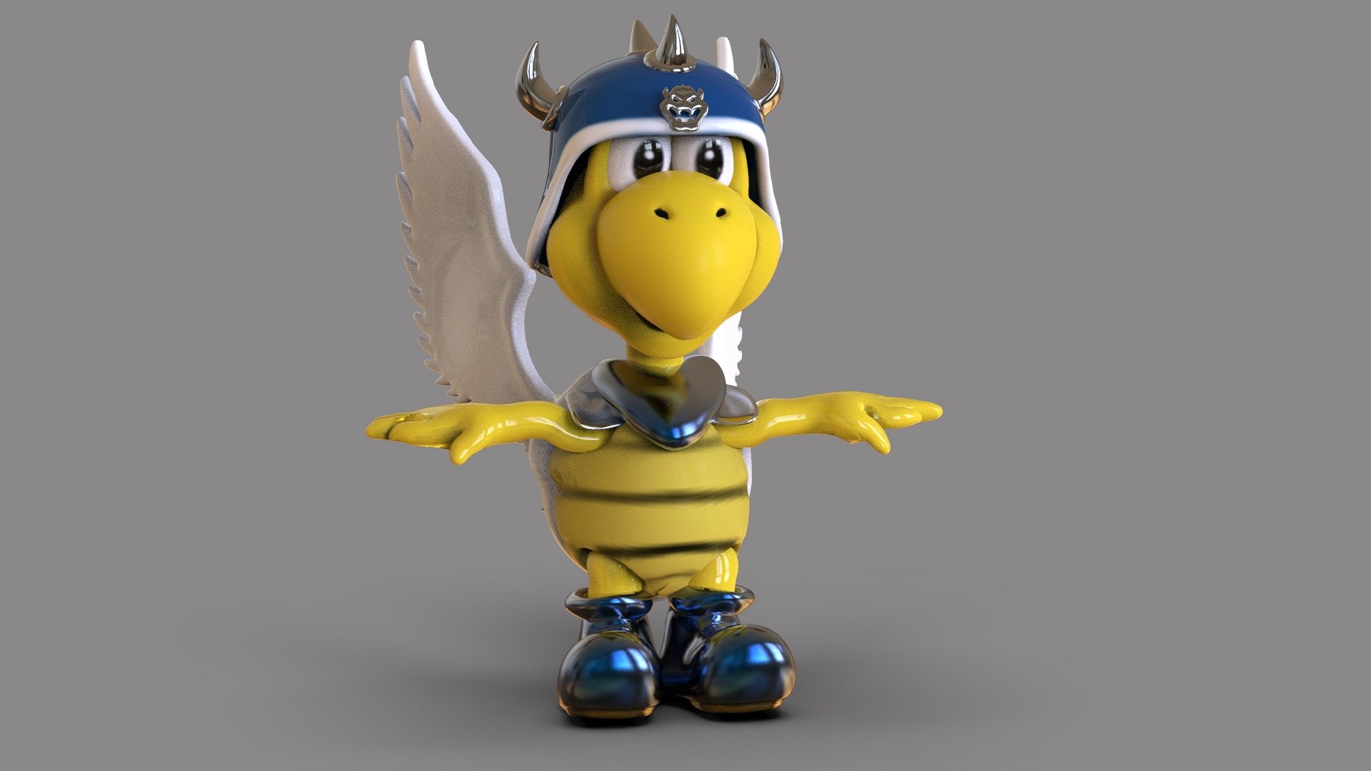 3D Blue Shell Koopa Troopa - TurboSquid 2074230
