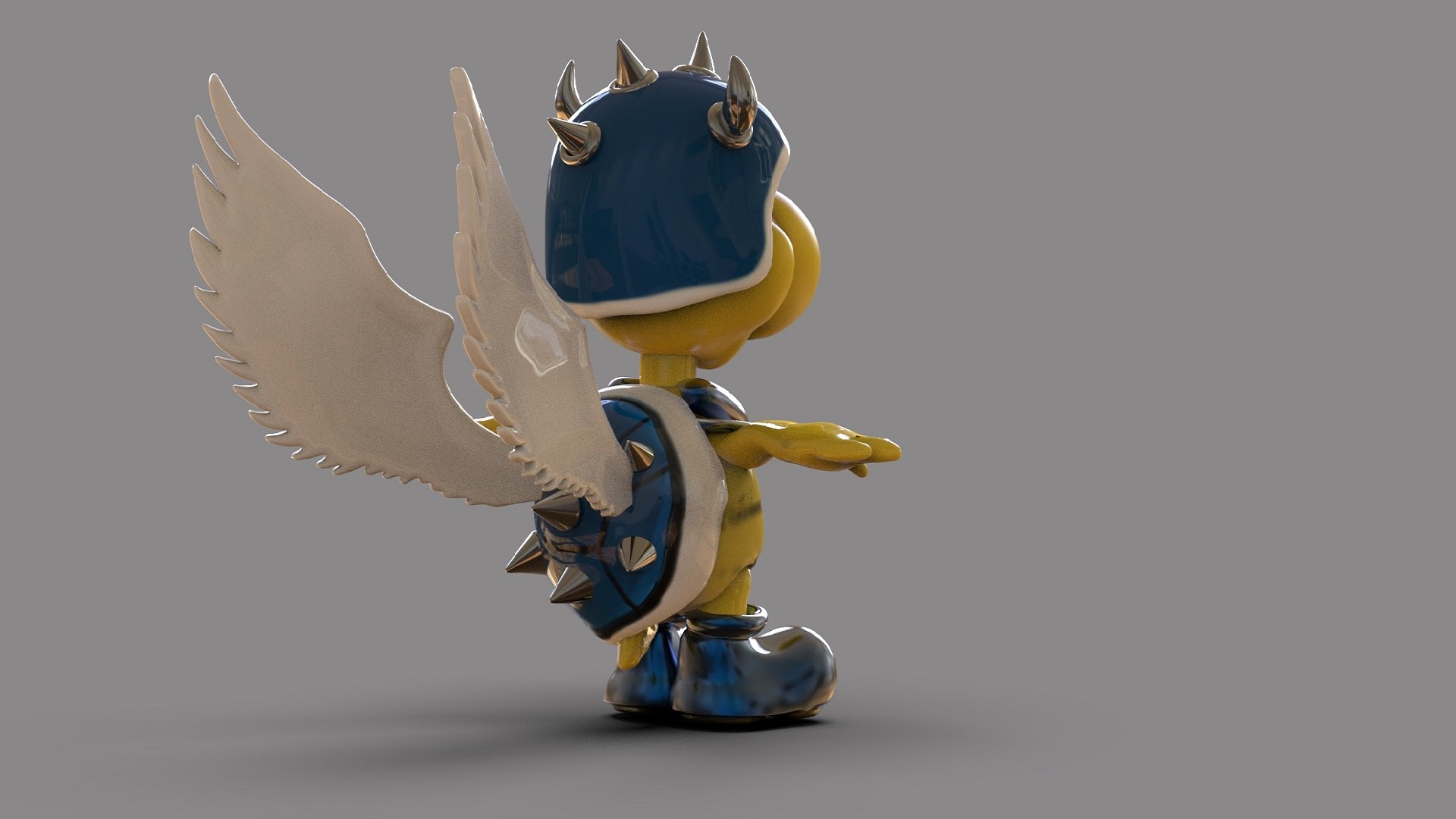 3D Blue Shell Koopa Troopa - TurboSquid 2074230