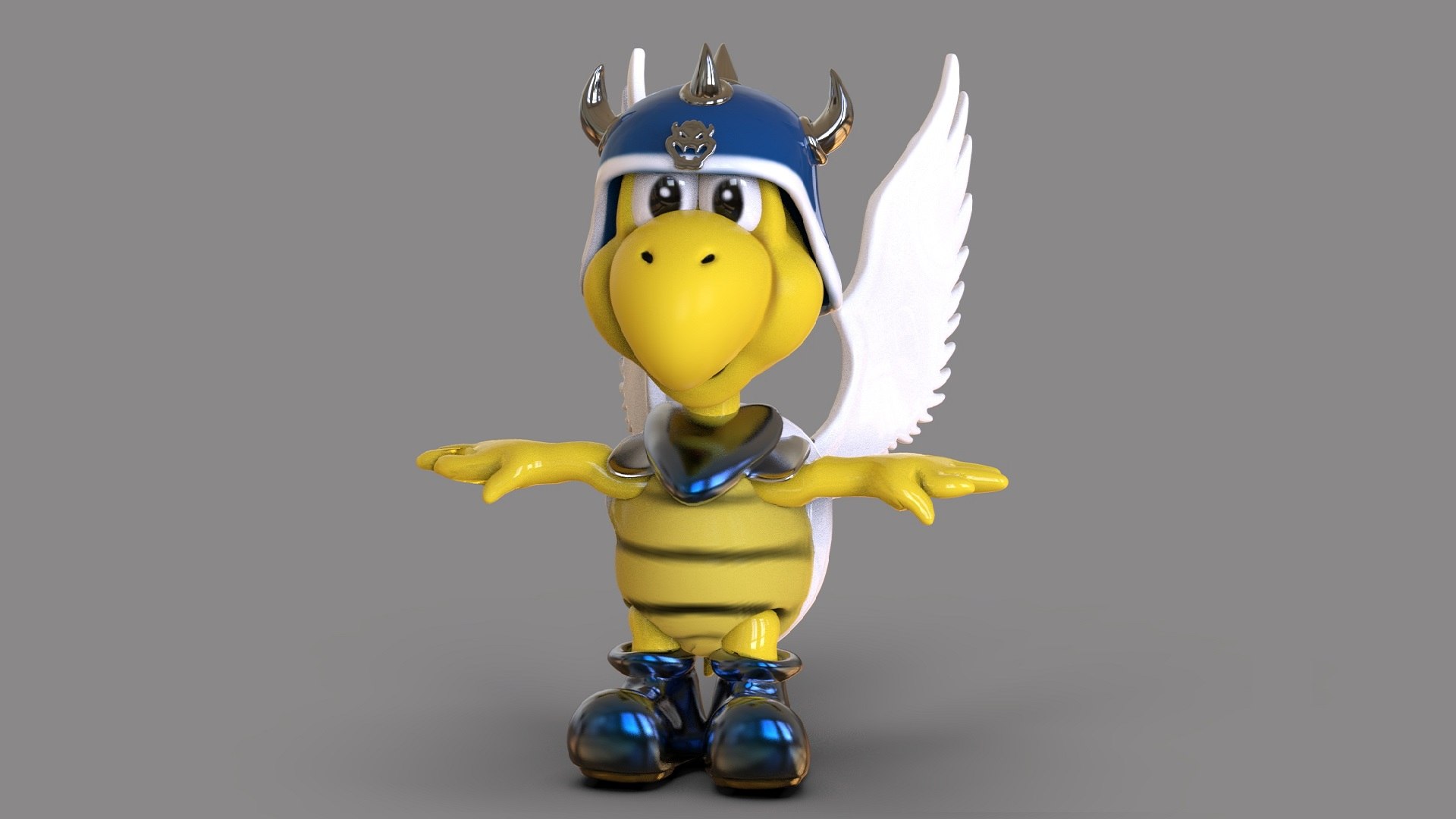 3D Blue Shell Koopa Troopa - TurboSquid 2074230