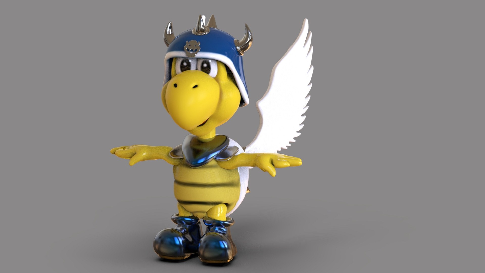 3D Blue Shell Koopa Troopa - TurboSquid 2074230
