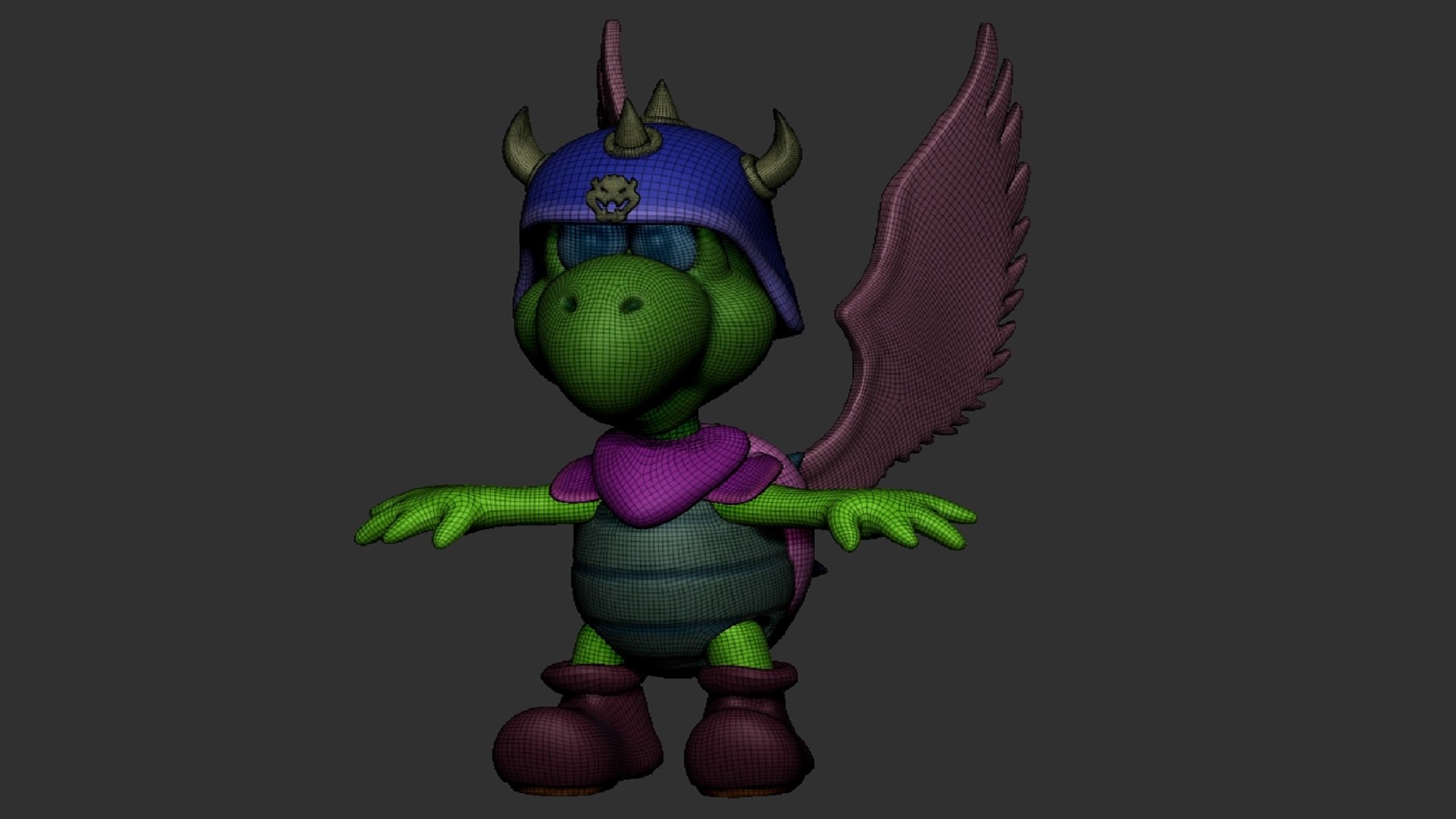 3D Blue Shell Koopa Troopa - TurboSquid 2074230