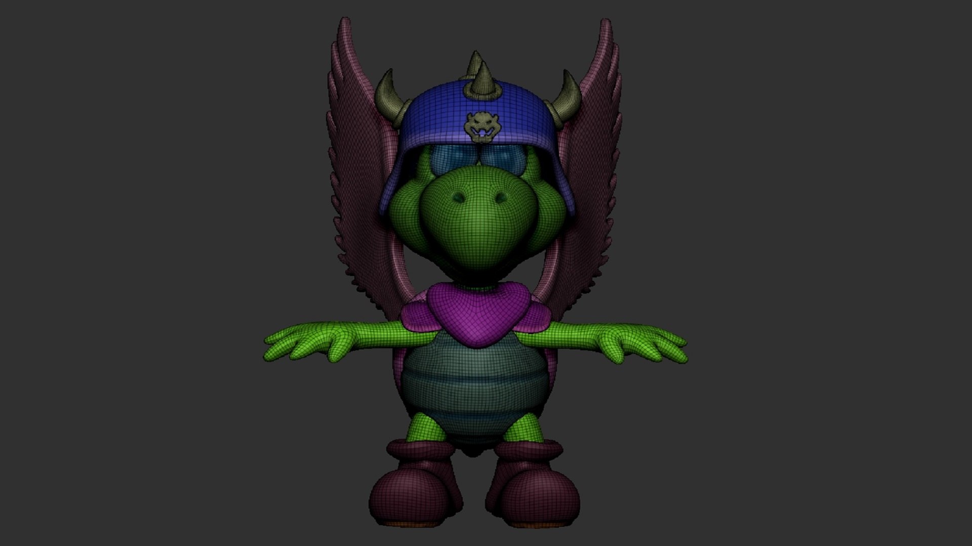 3D Blue Shell Koopa Troopa - TurboSquid 2074230