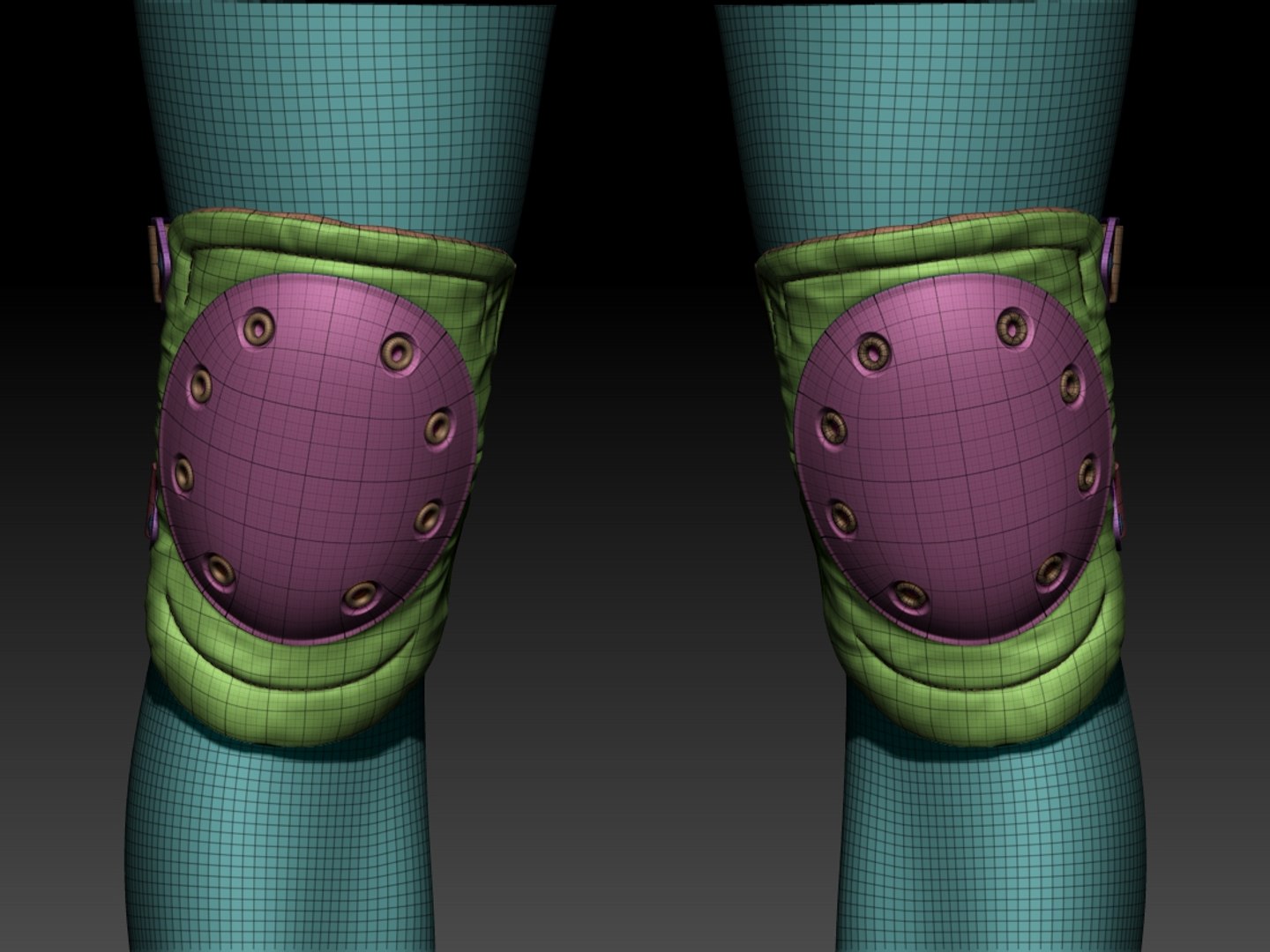 Knee Pad Model - TurboSquid 1596944
