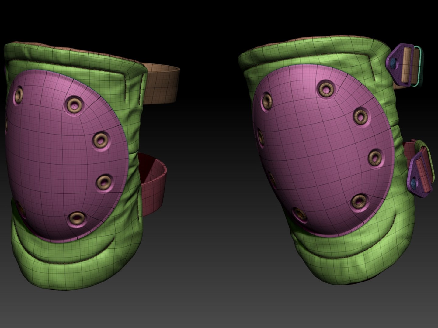 Knee Pad Model - TurboSquid 1596944