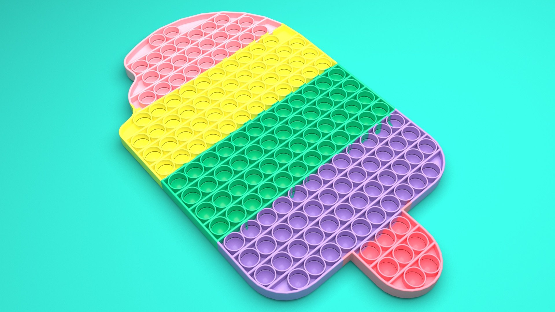 3D model Large Ice Cream Pop It Fidget Toy - TurboSquid 1894682