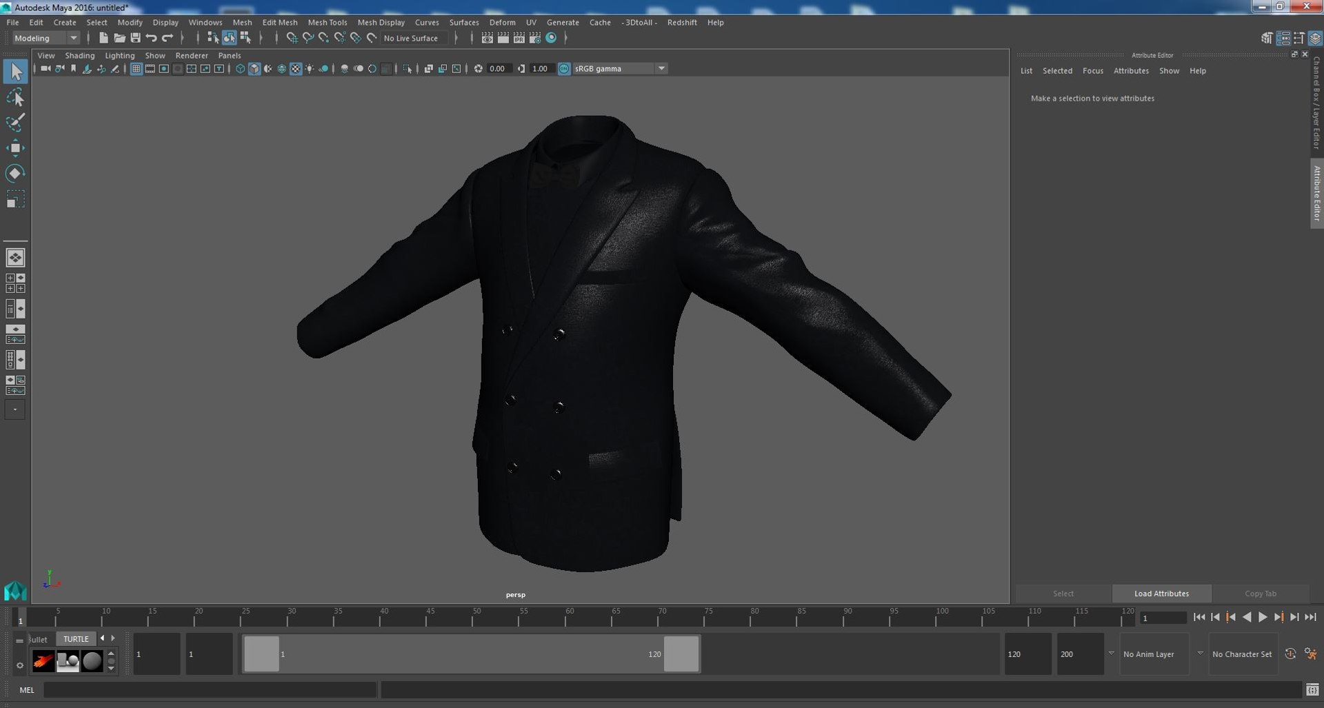 3D Mens Glitter Blazer Jacket With Bow Tie Model - TurboSquid 2130570