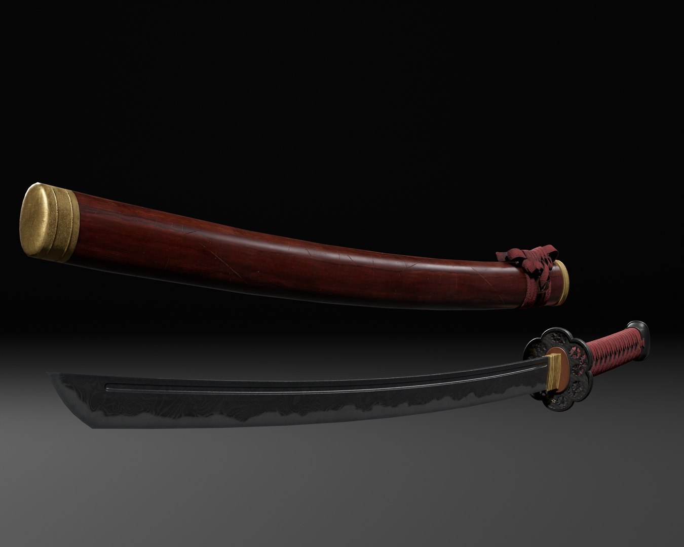 Katana Samurai Sword 3D Model - TurboSquid 2355094
