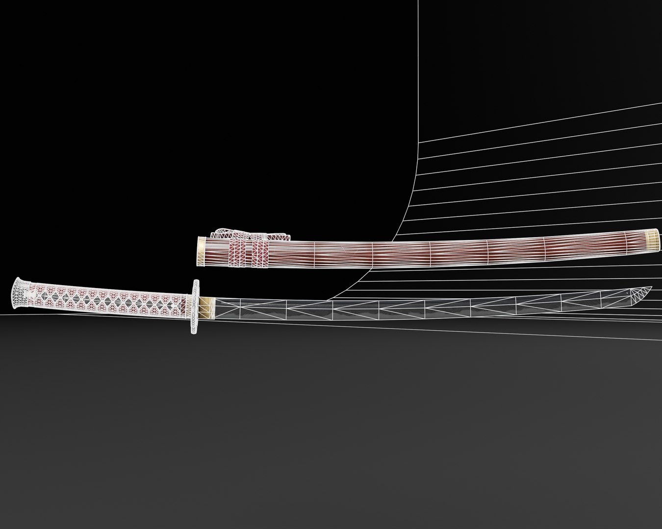 Katana Samurai Sword 3D Model - TurboSquid 2355094