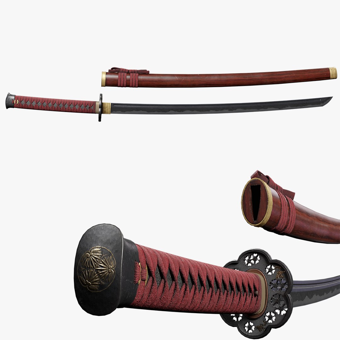 Katana Samurai Sword 3D Model - TurboSquid 2355094