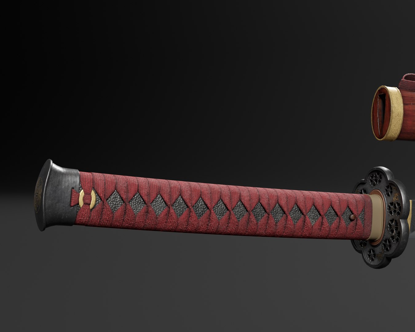Katana Samurai Sword 3D Model - TurboSquid 2355094