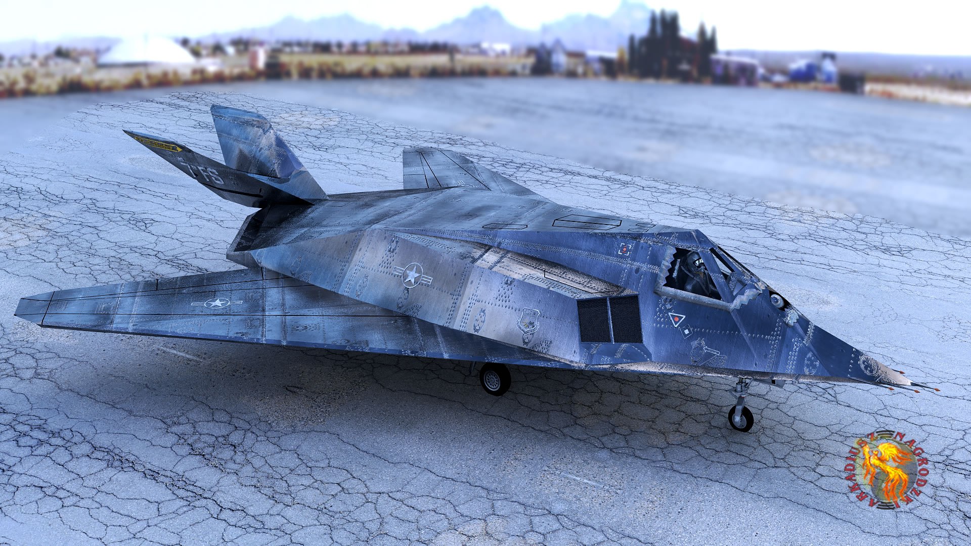 F117 Bomber 3d Model