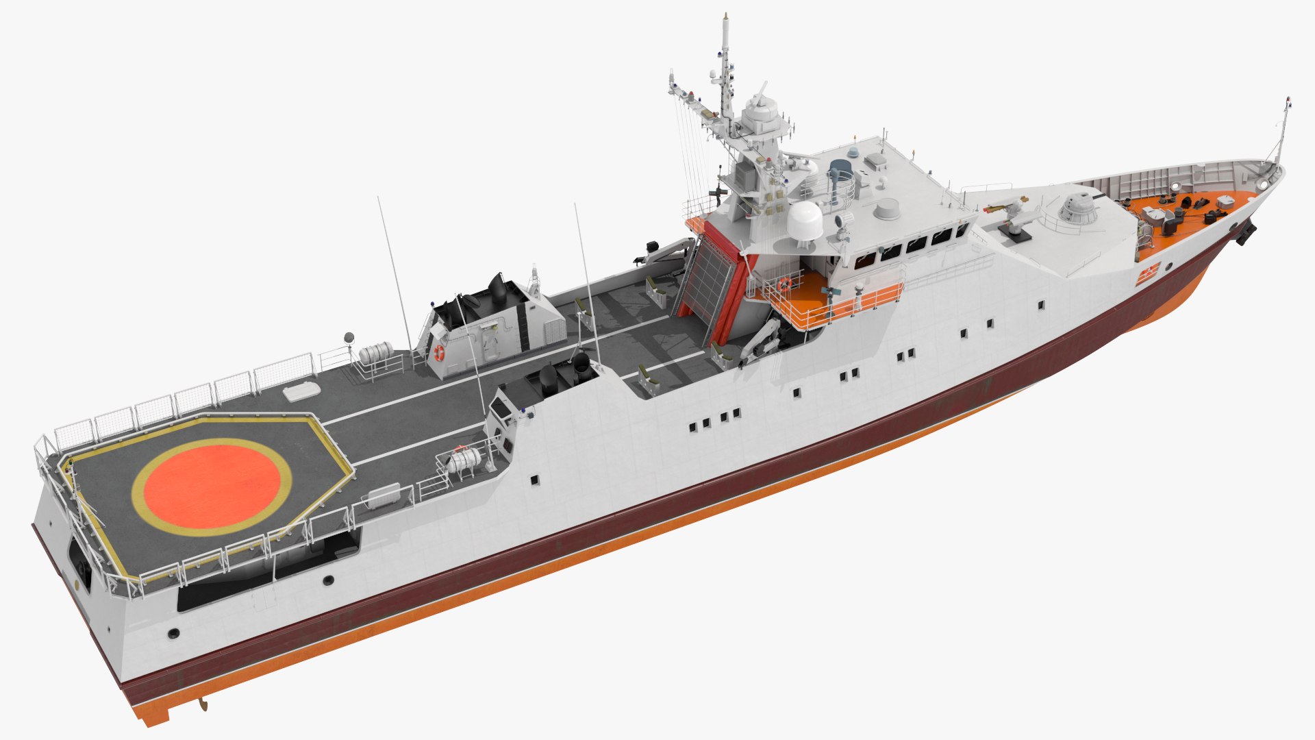 3D Model Coast Guard Ship - TurboSquid 2258821