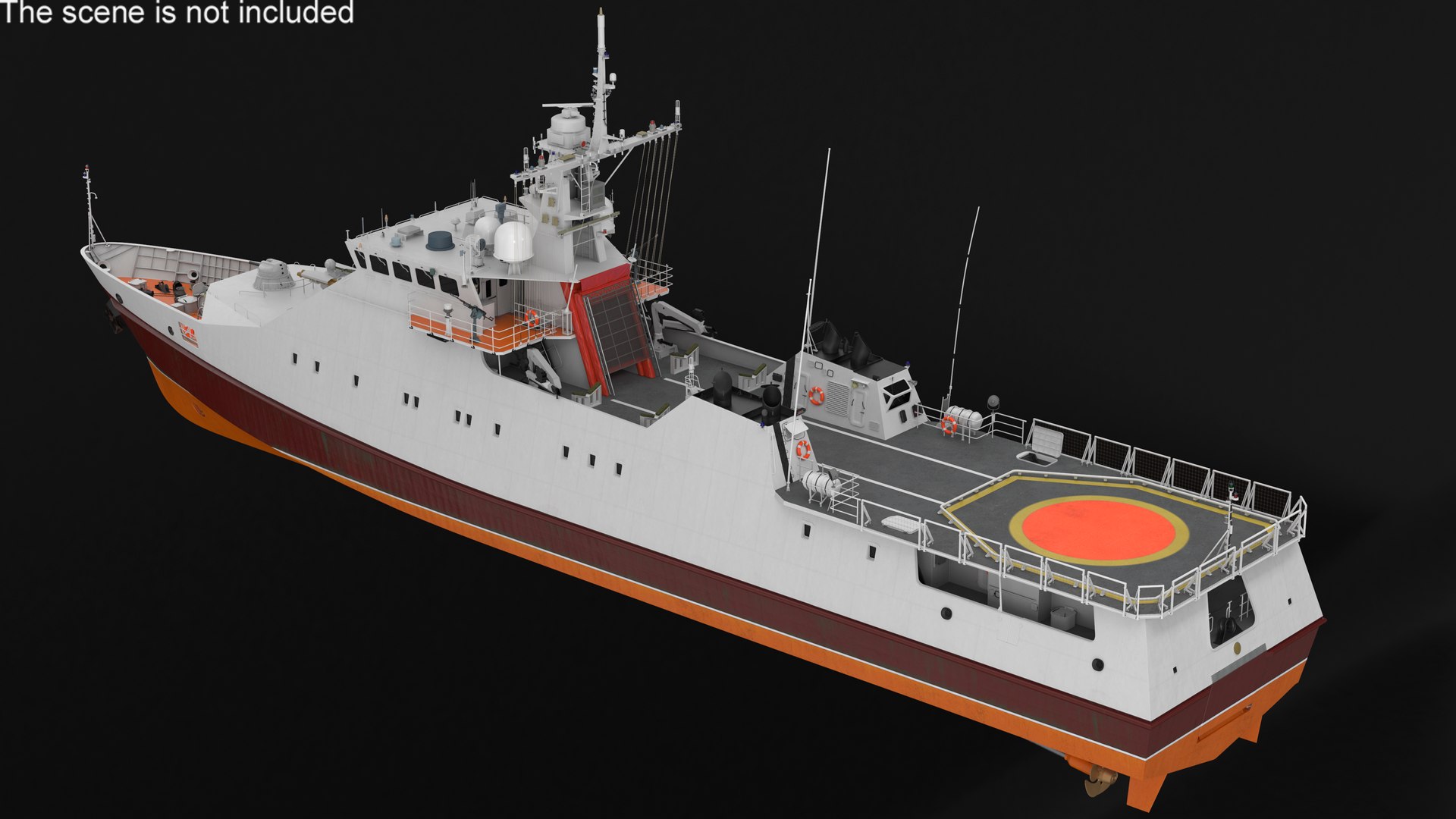 3D Model Coast Guard Ship - TurboSquid 2258821