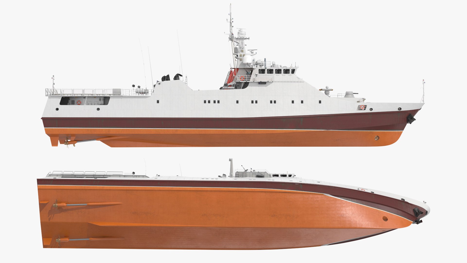 3D Model Coast Guard Ship - TurboSquid 2258821