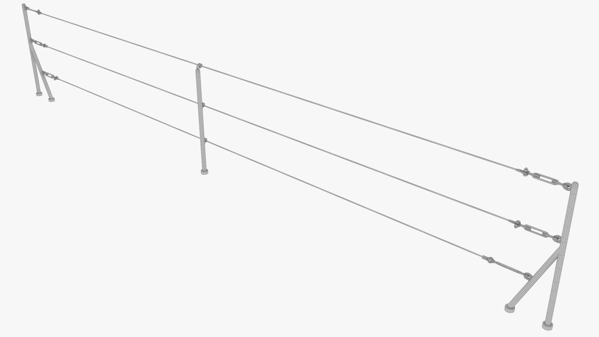 3D Model Ship Handrails V2 - TurboSquid 2102779