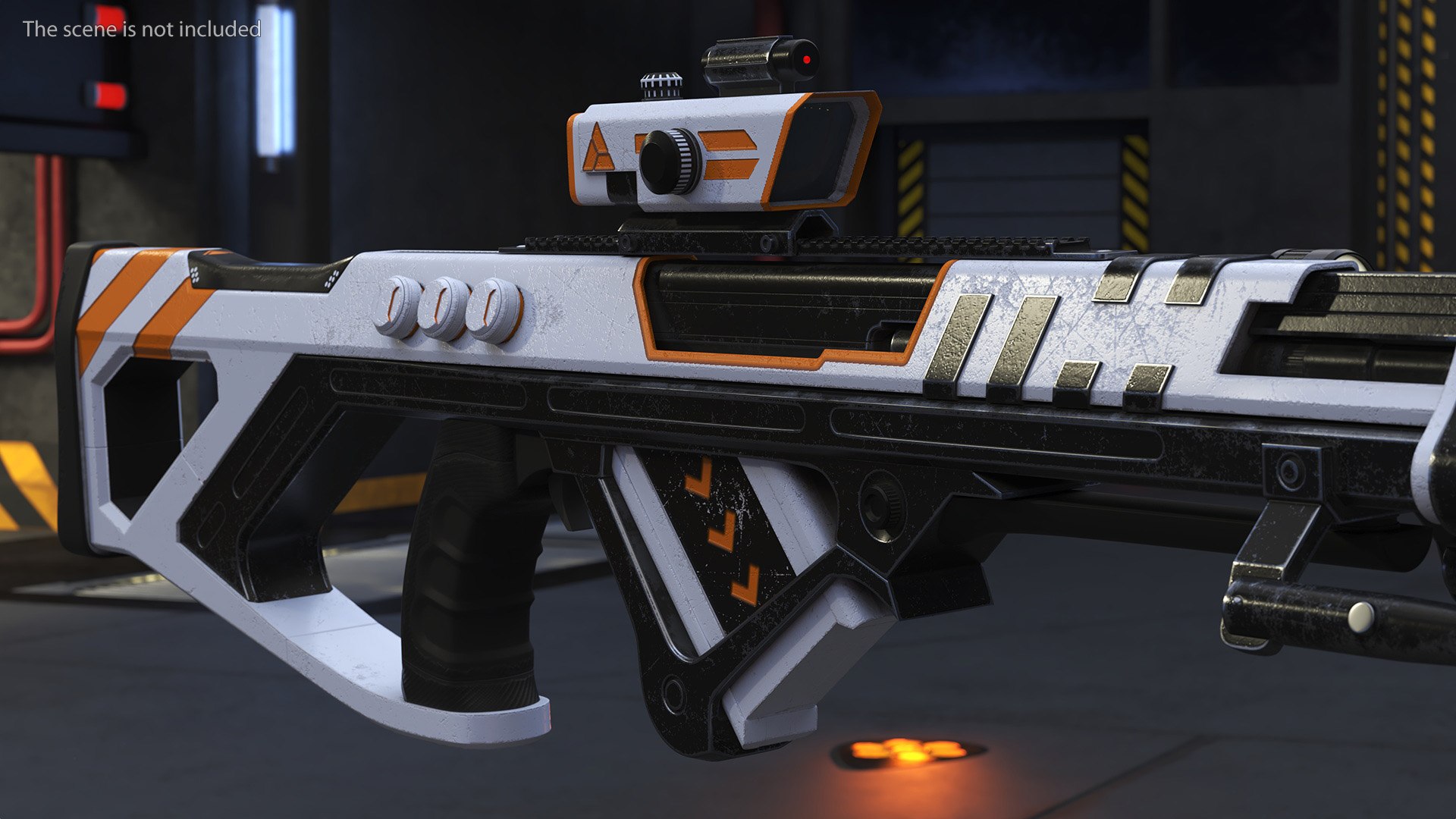 3D Futuristic Assault Weapon Model - TurboSquid 2276279