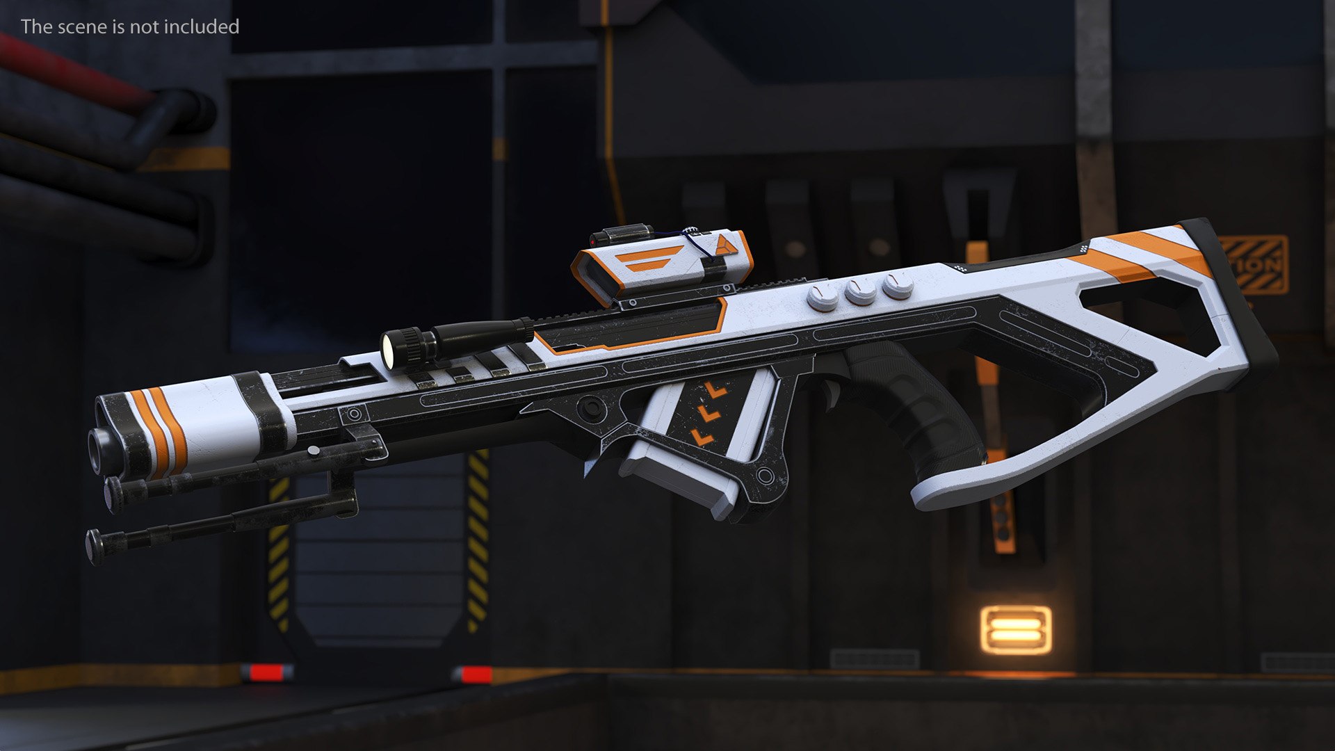 3D Futuristic Assault Weapon Model - TurboSquid 2276279