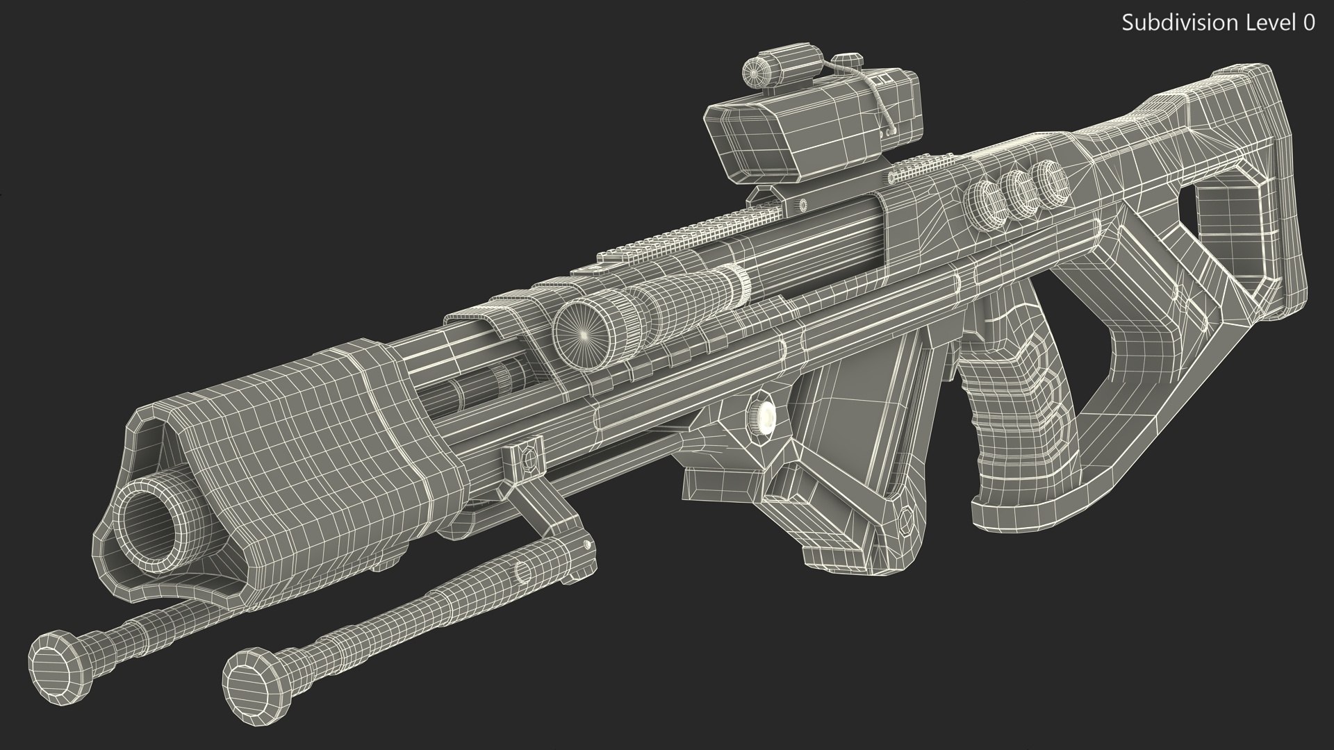 3D Futuristic Assault Weapon Model - TurboSquid 2276279