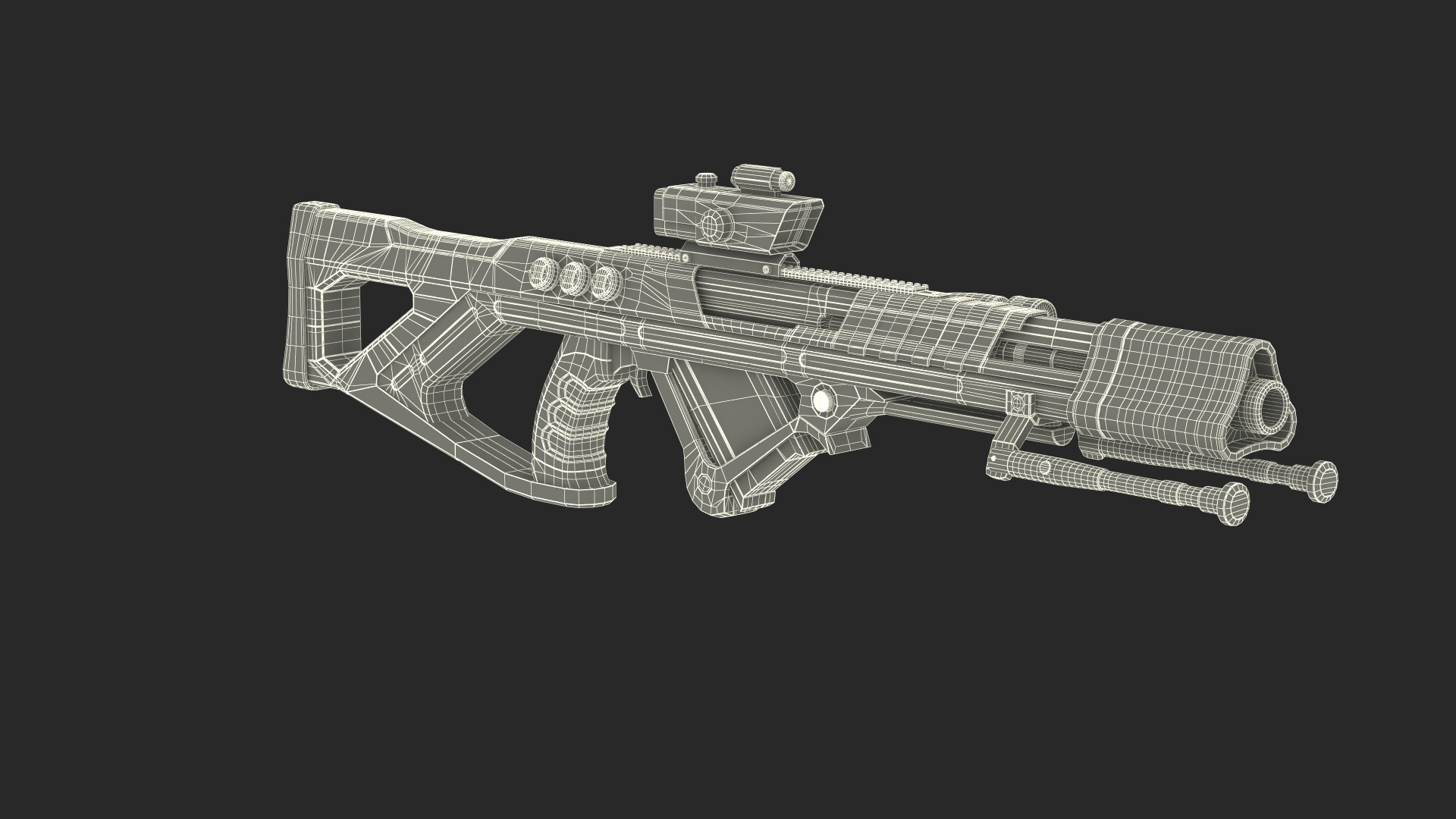 3D Futuristic Assault Weapon Model - TurboSquid 2276279