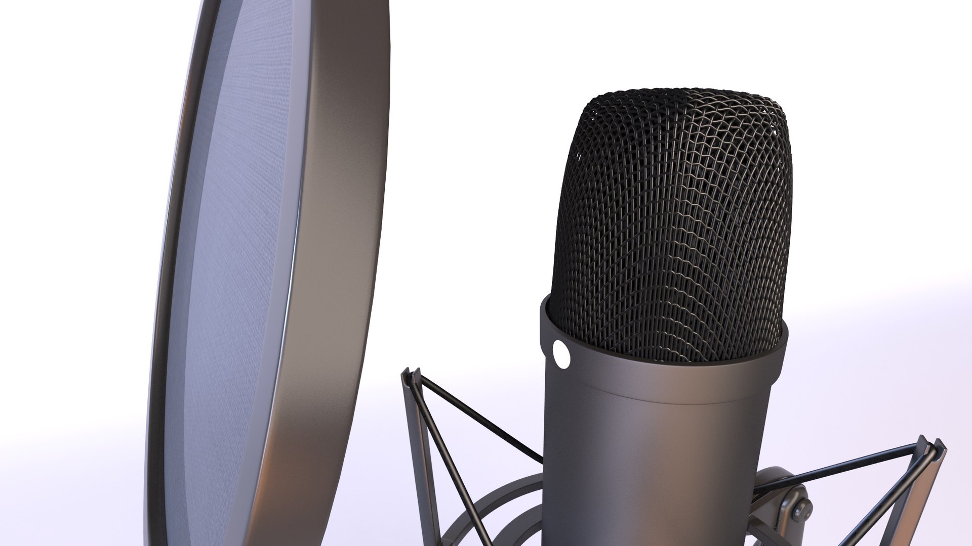 3D Studio Condenser Microphone Spider Model - TurboSquid 1658246