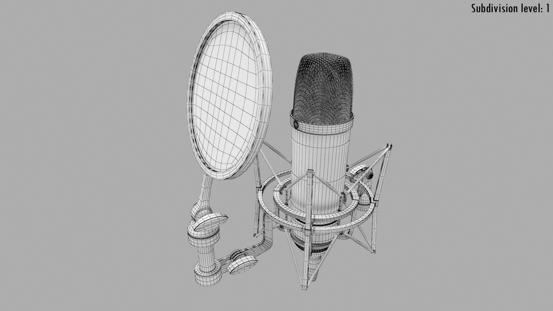 3D Studio Condenser Microphone Spider Model - TurboSquid 1658246