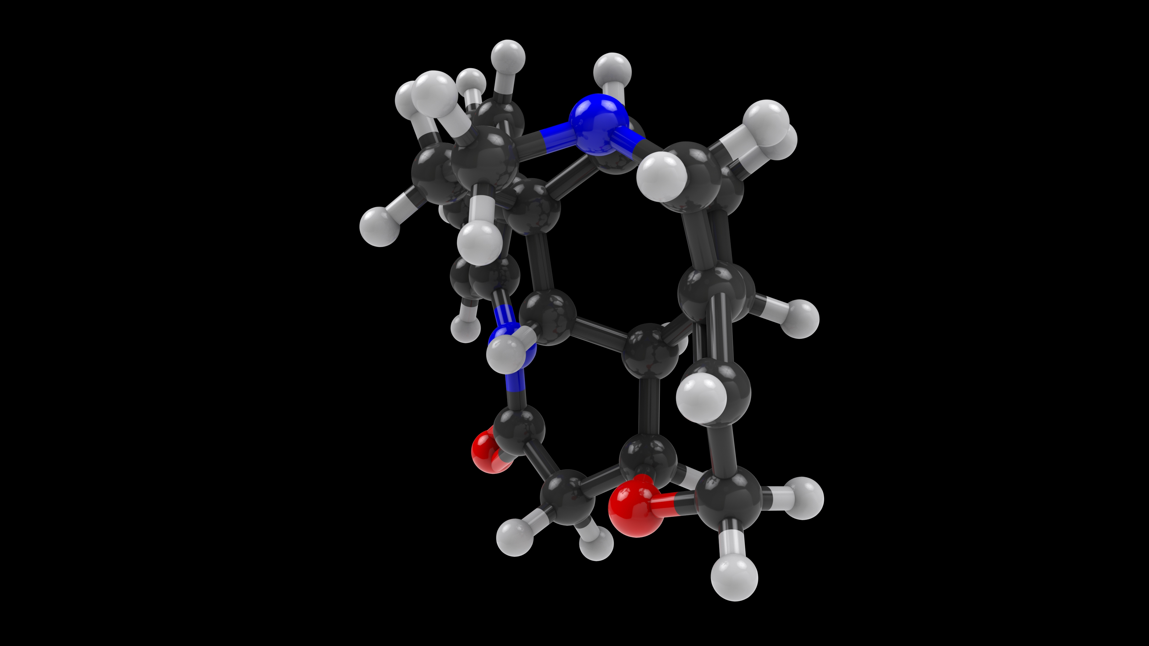 modelo 3d estricnina alcaloide - TurboSquid 2209578