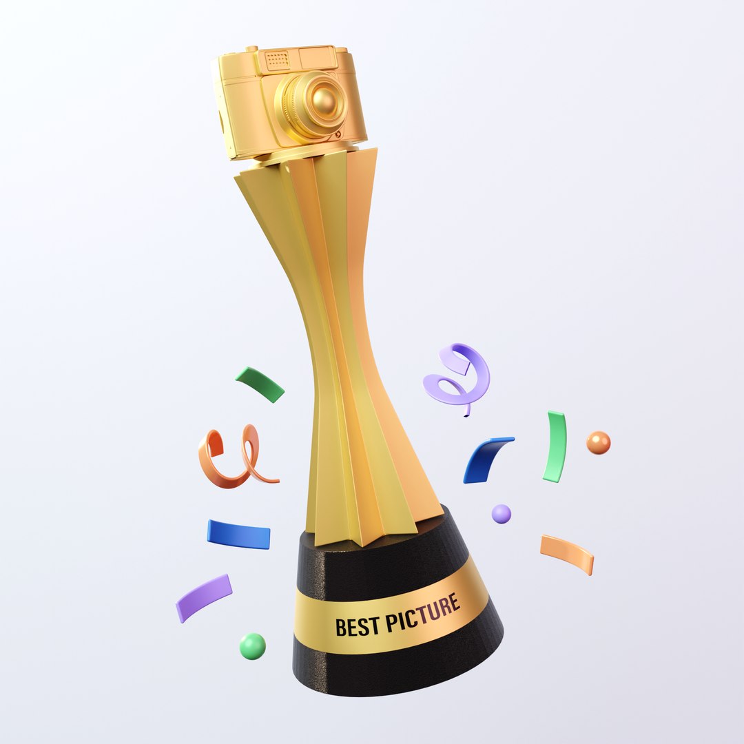 3D Model Photography Award Celebration Cup - TurboSquid 2232049