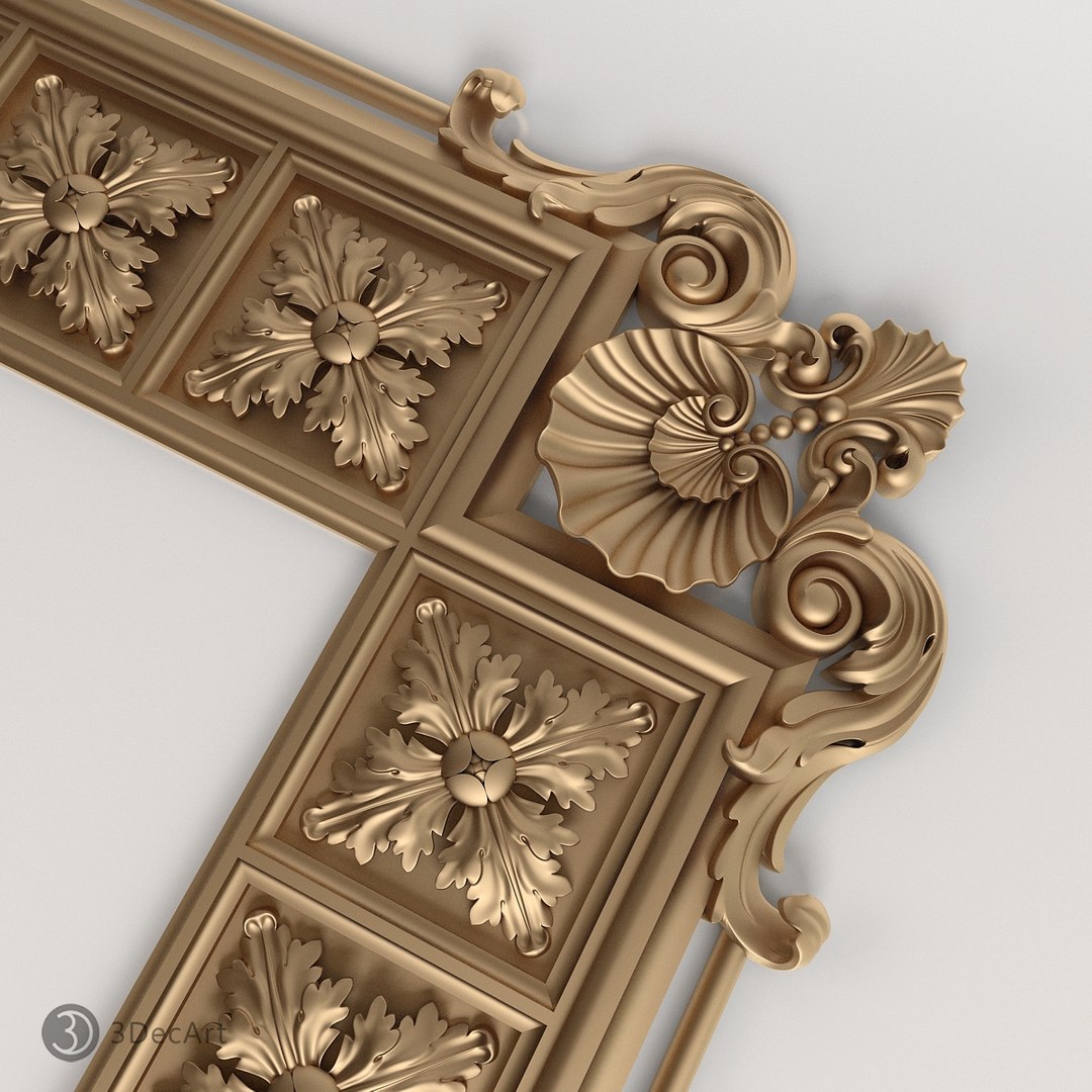 Carved Frame Cnc 3d Model