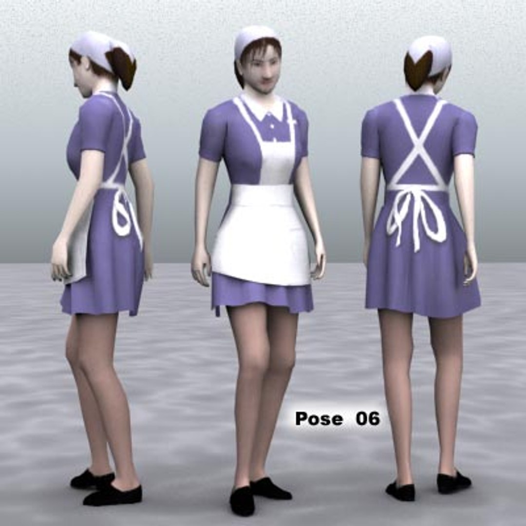 Human Female Girl 3d Model