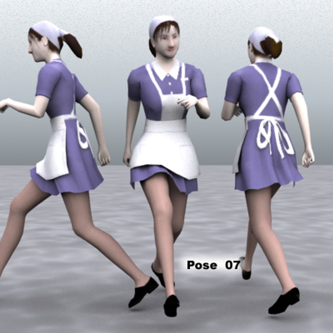 Human Female Girl 3d Model