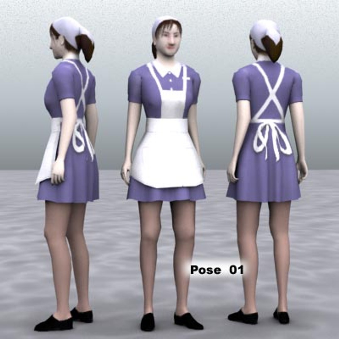 Human Female Girl 3d Model