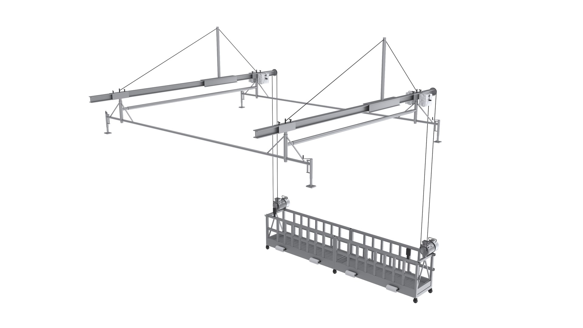 3D Window Cleaning Gondola Model - TurboSquid 2242558