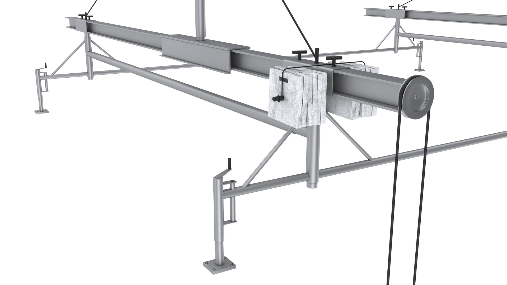3D Window Cleaning Gondola Model - TurboSquid 2242558